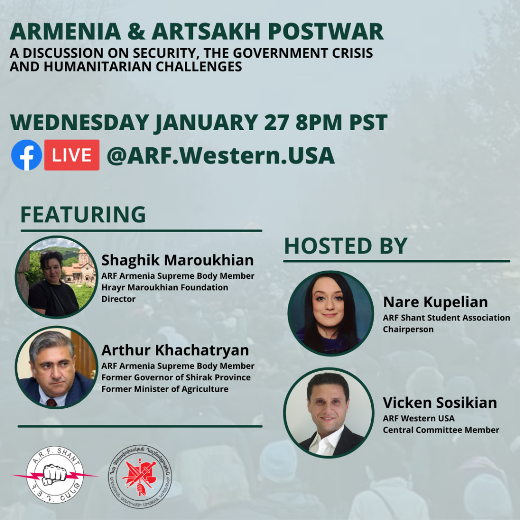 Interview with Shaghik Maroukhian and Arthur Khachatryan - ARF Western ...