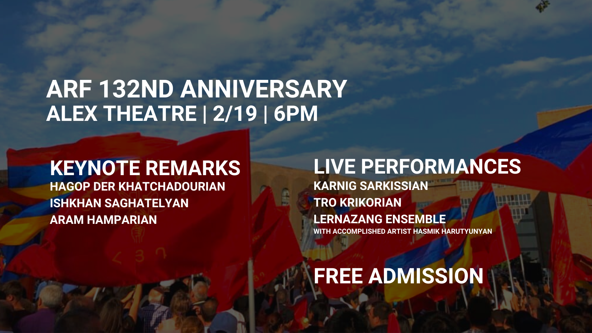 ARF 132nd Anniversary - Event Announcement - ARF Western U.S.A.